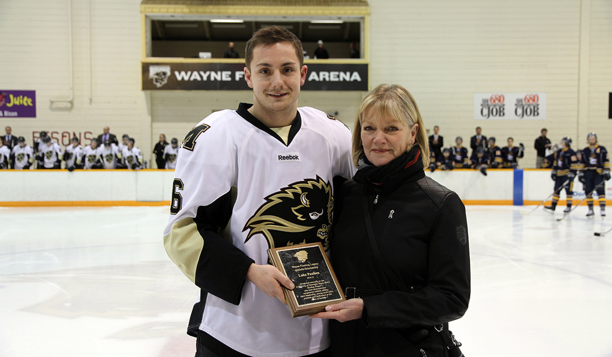 UM Today | Wayne Fleming Legacy Athletic Scholarship presented to Luke ...