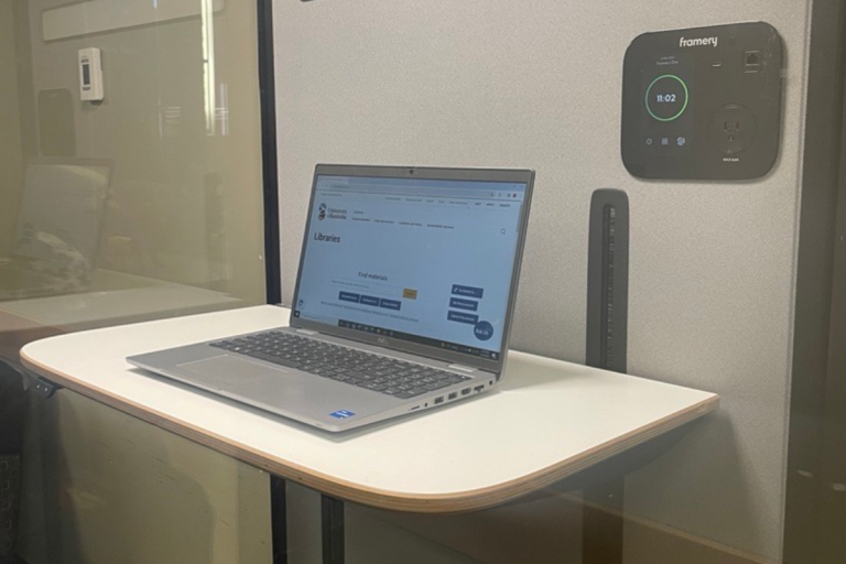 UM Today | Libraries | New Quiet Pods available at Dafoe Library